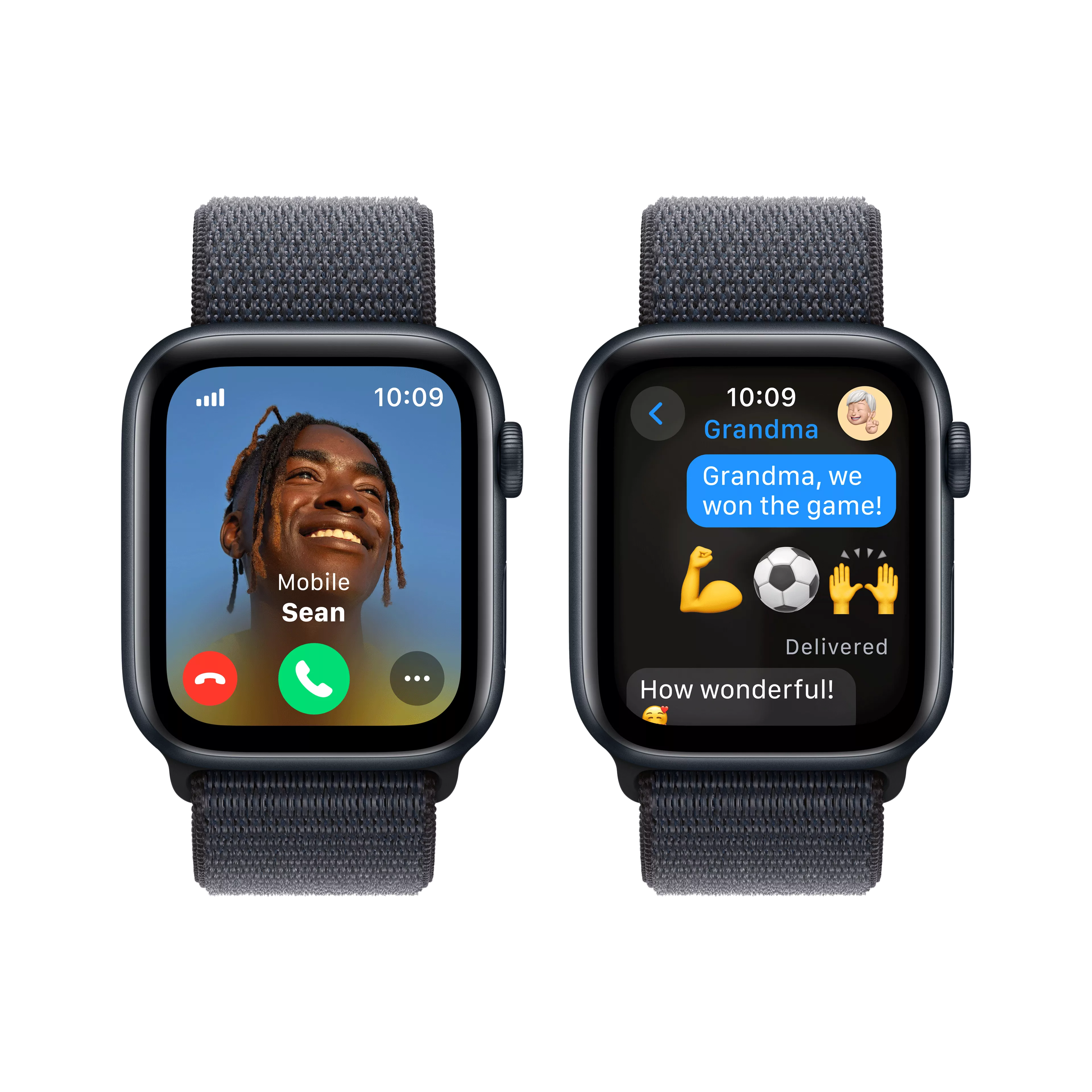 Apple Watch SE (2nd Gen) 44mm in Midnight Aluminum Case With Ink Sport ...