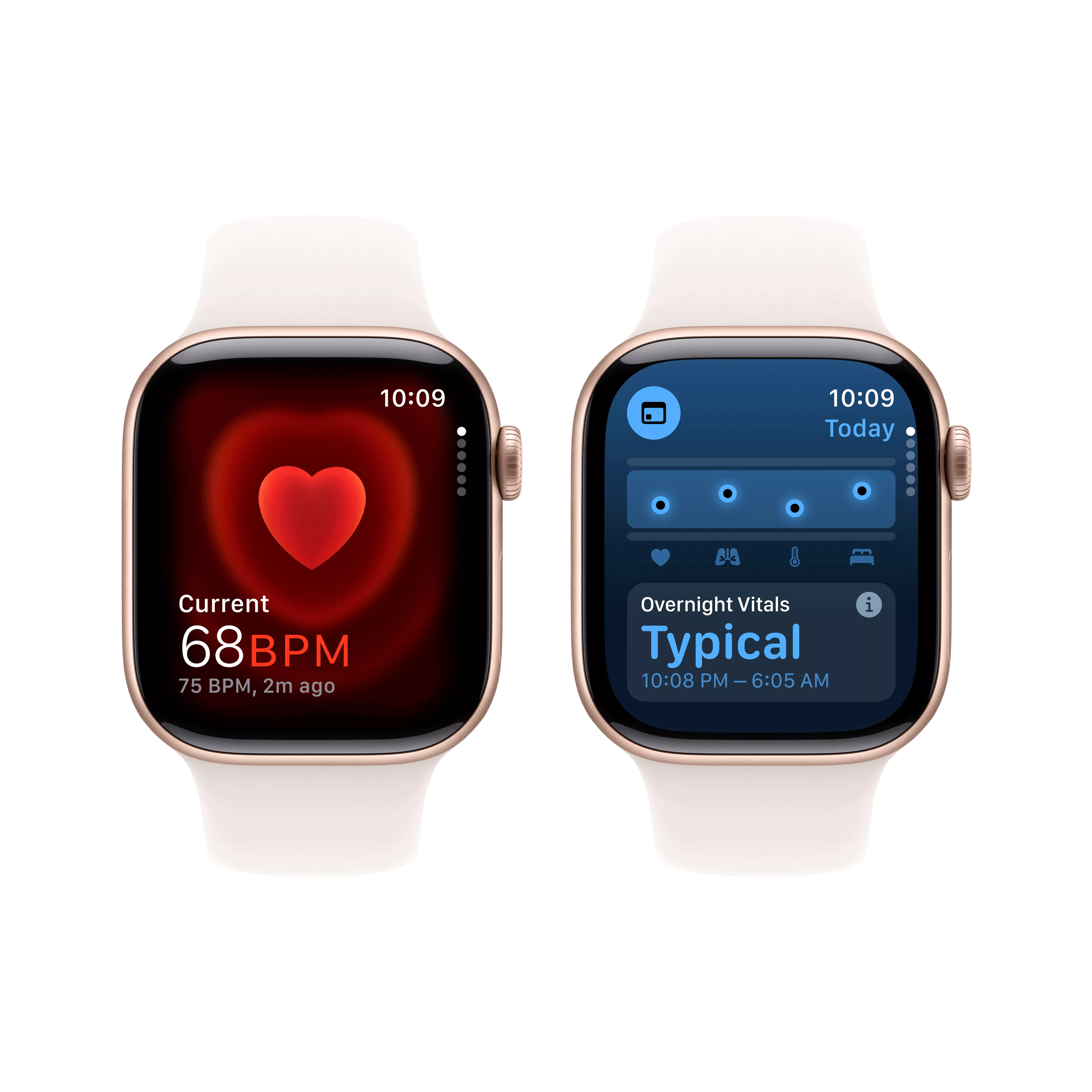 Apple Watch Series 10 42mm in Rose Gold Aluminum Case With Light Blush ...