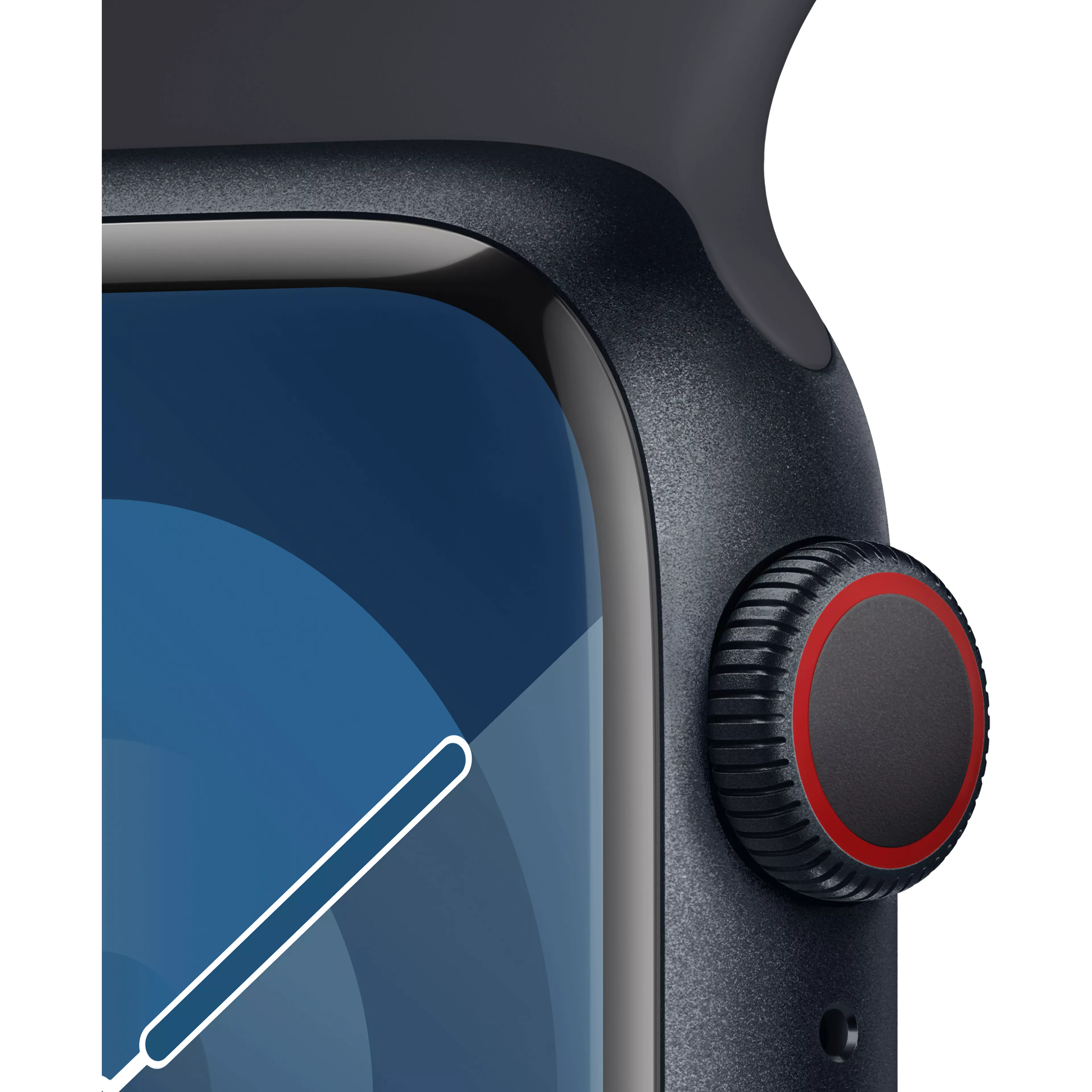 Apple Watch Series 9 GPS + Cellular 41mm Midnight Aluminum Case with ...