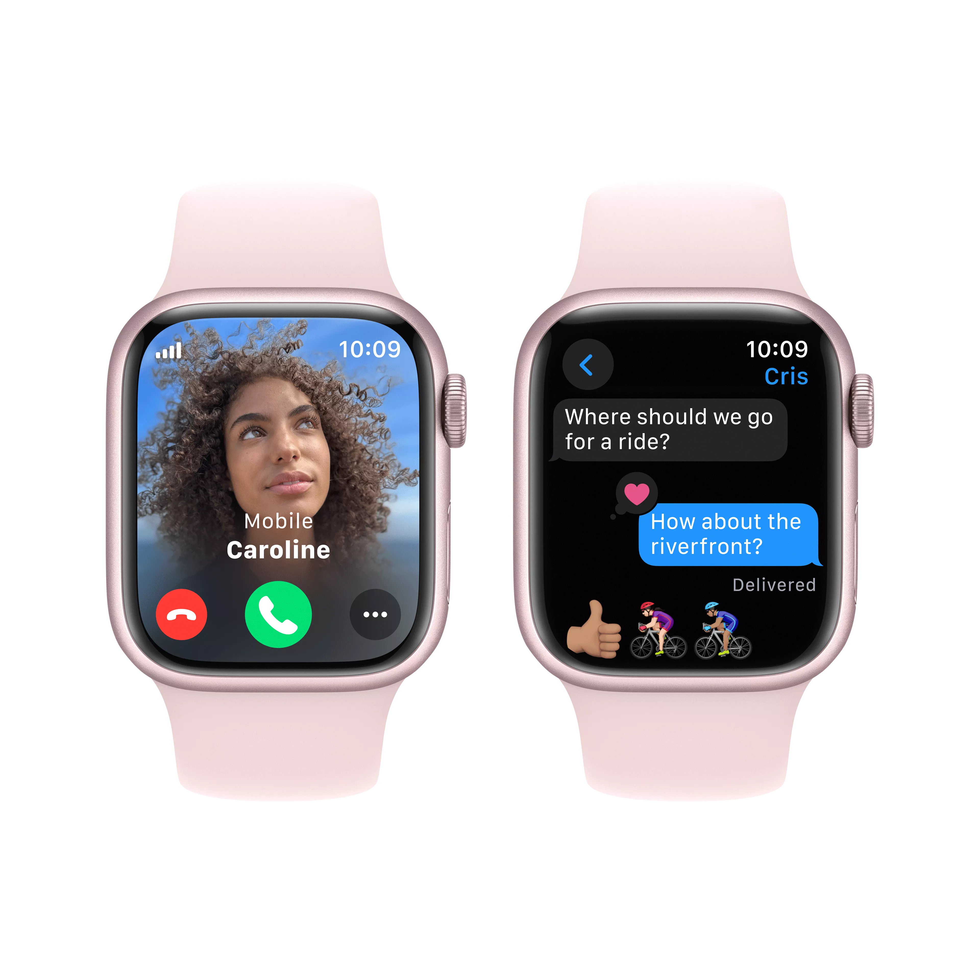Apple Watch Series 9 GPS + Cellular 41mm Pink Aluminum Case with Light ...