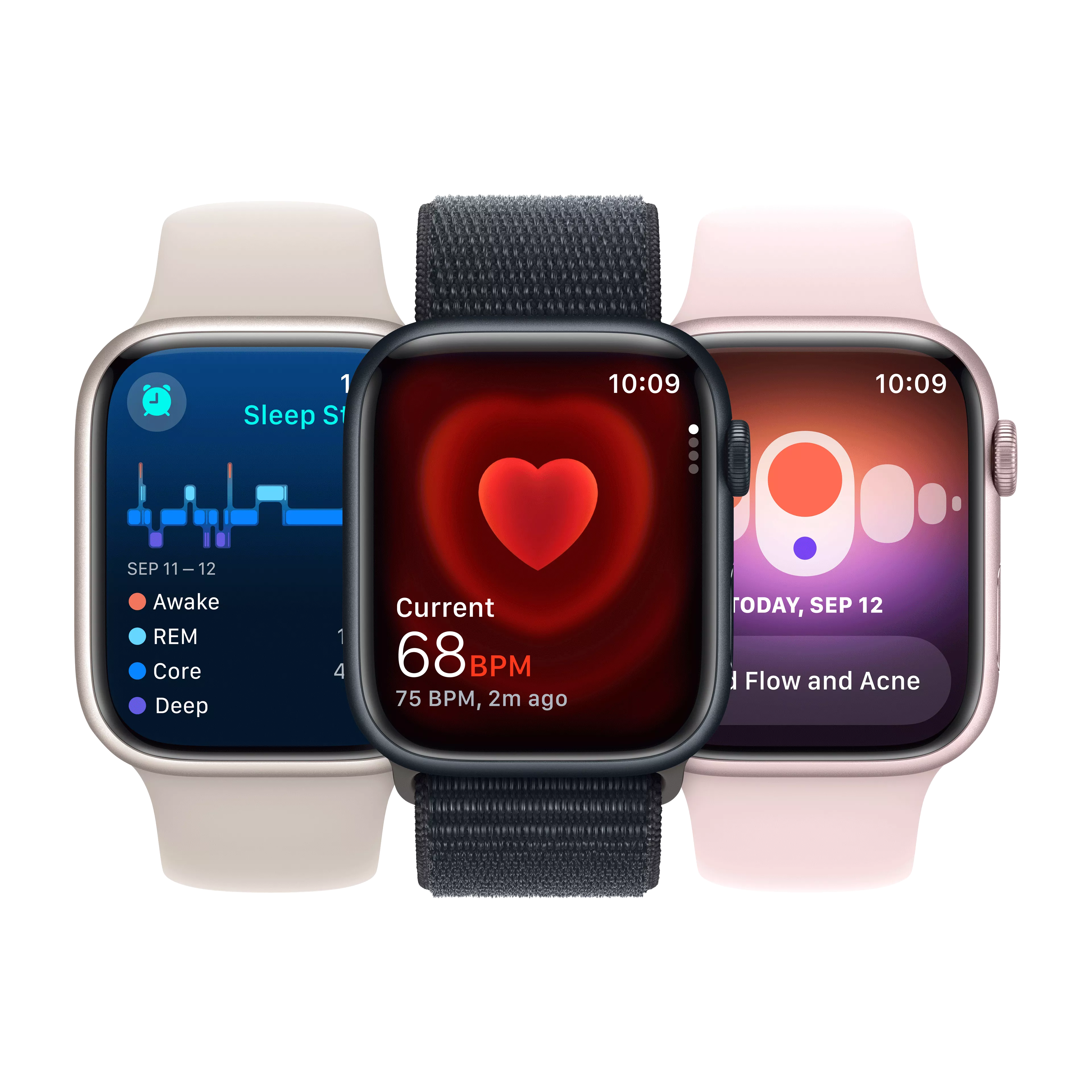 Apple Watch Series 9 GPS + Cellular 41mm Pink Aluminum Case with Light ...