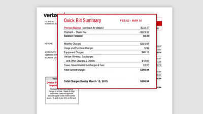 Understanding the Device Payments on Your First Bill for The Verizon ...