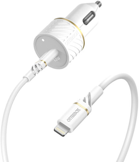 OtterBox Fast Charge Car Charging Kit with Lightning to USB-C Cable ...