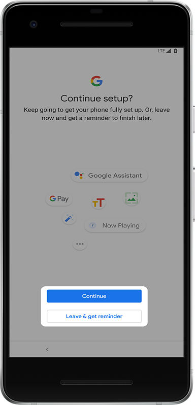 Google Pixel 2 / Pixel 2 XL setup guide (Android-Android)