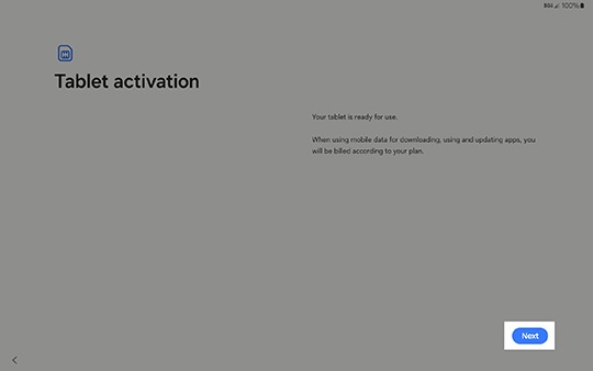 Samsung Galaxy Tab S9 FE 5G - Activate / Set Up Device | Verizon