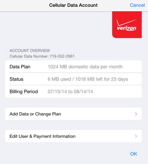 Change or Add Data Bundles - Prepaid iPad | Verizon