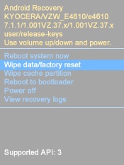 KYOCERA DuraXV Extreme - Factory Data Reset (Powered Off) | Verizon