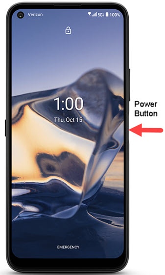 Nokia 8 V 5G UW - Power Up in Safe Mode | Verizon