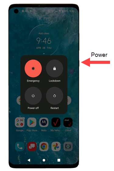 Restart in Safe Mode - motorola edge+ | Verizon